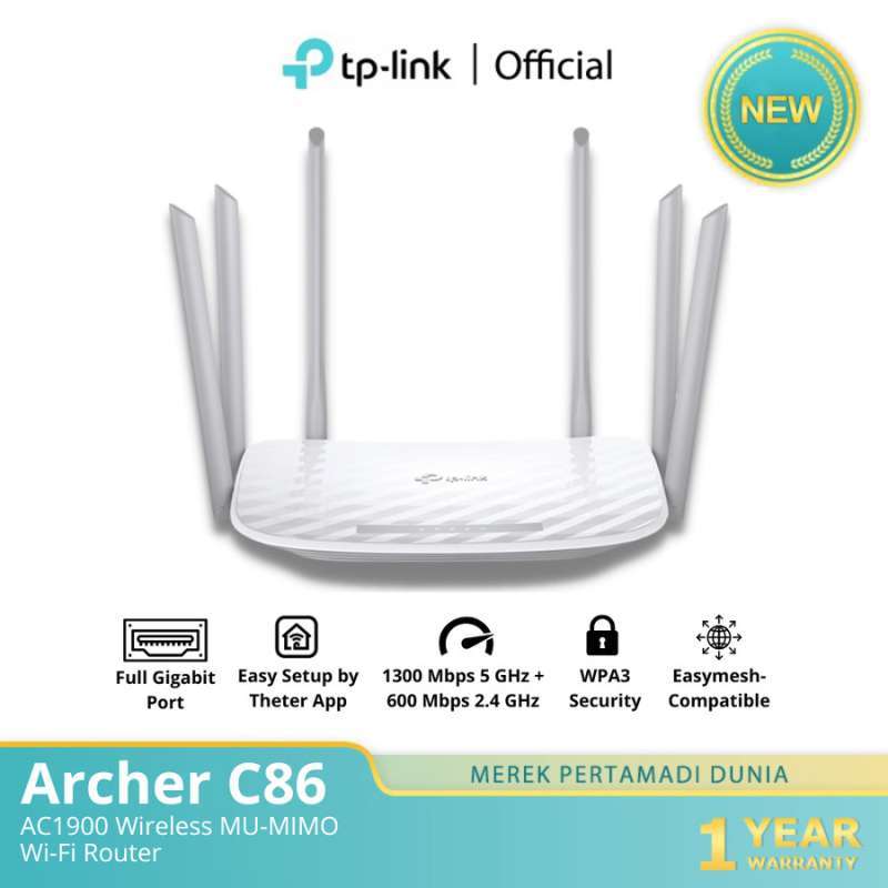 Promo Tp-link Archer C86 Ac1900 Wireless Mu-mimo Wi-fi Route Diskon 64% ...