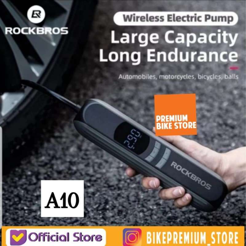 Promo Pompa Sepeda Elektrik Rockbros A8 A10 Portable Ban Motor Mobil ...