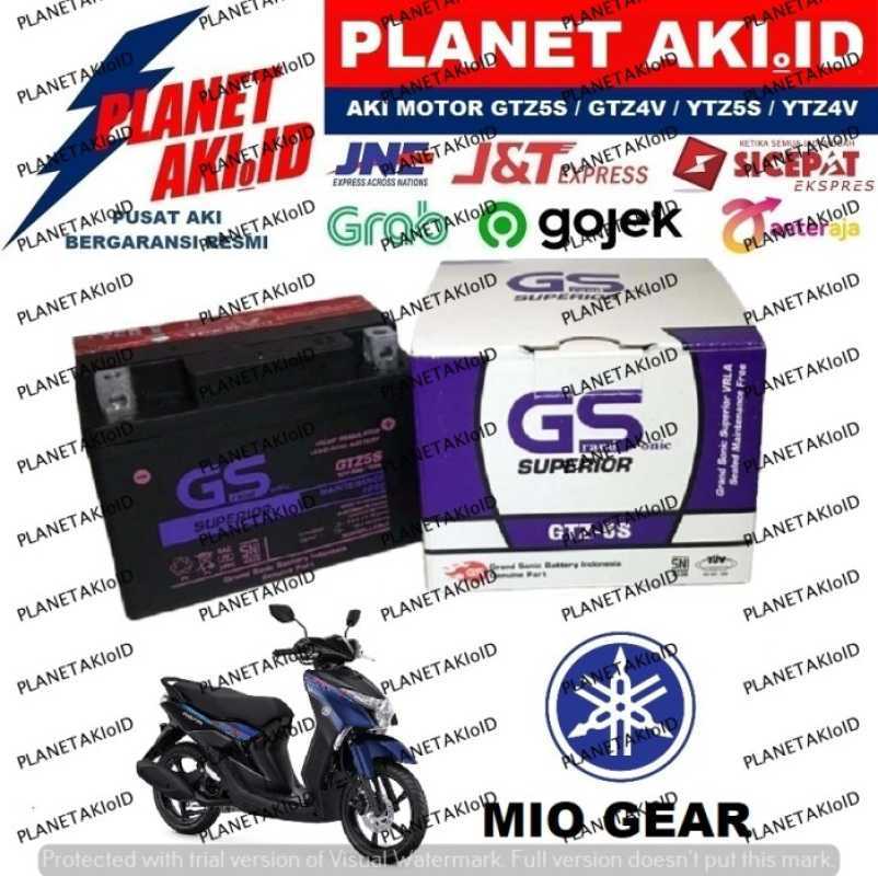 Jual Aki Motor Yamaha Mio Gear 125 GTZ5S GS Y Accu Kering MF di Seller ...