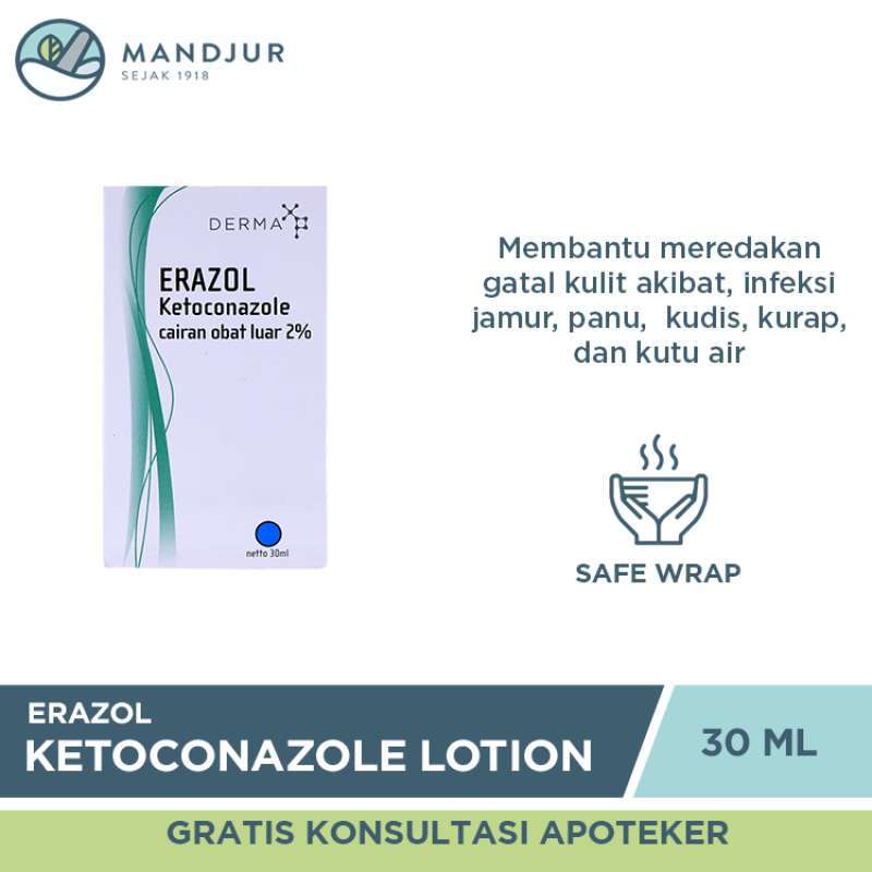 Jual Erazol Lotion 30 Ml - Meredakan Gatal Jamur, Kurap Dan Panu Di ...