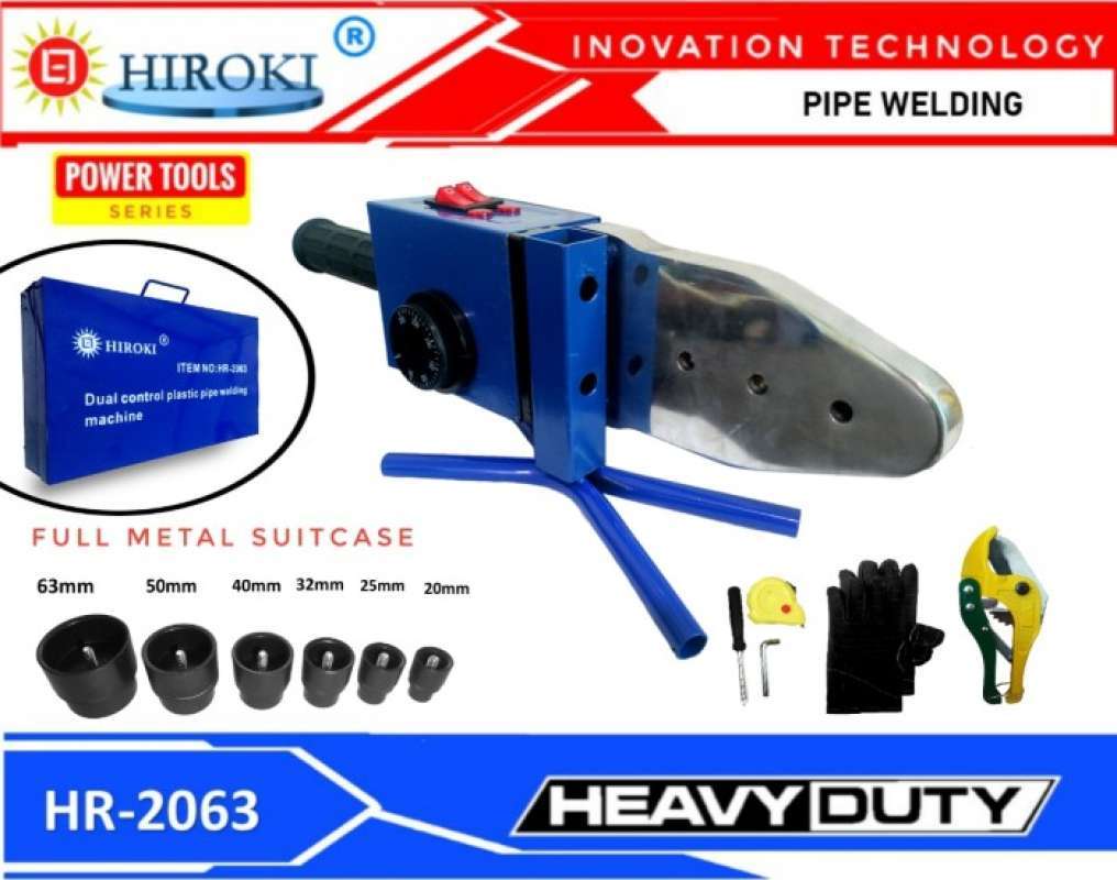 Jual HIROKI Mesin Las Pipa PVC Pemanas PIPA PP Mesin LAS Cetak Sambung ...