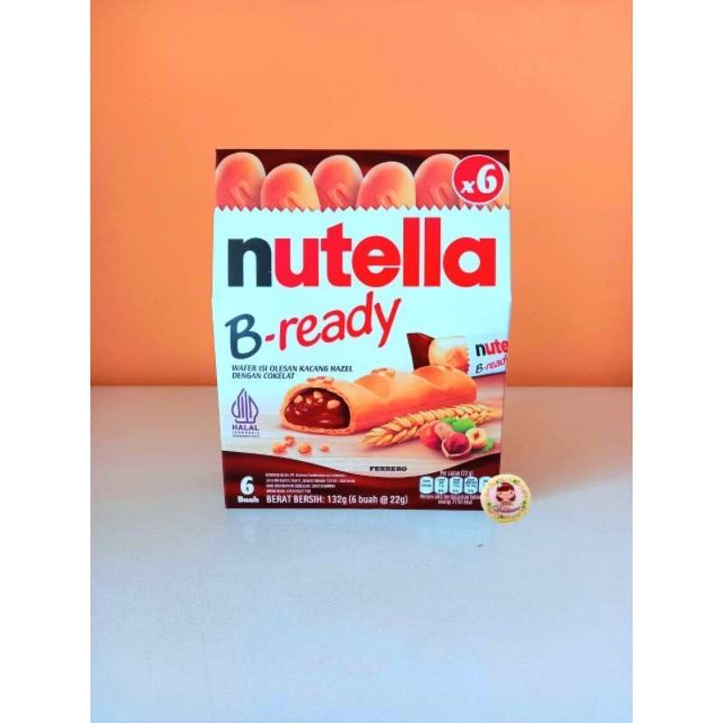 Jual Nutella B-ready Isi 6 Wafer Dengan Coklat Hazel ( Ds Bgr ) Di ...