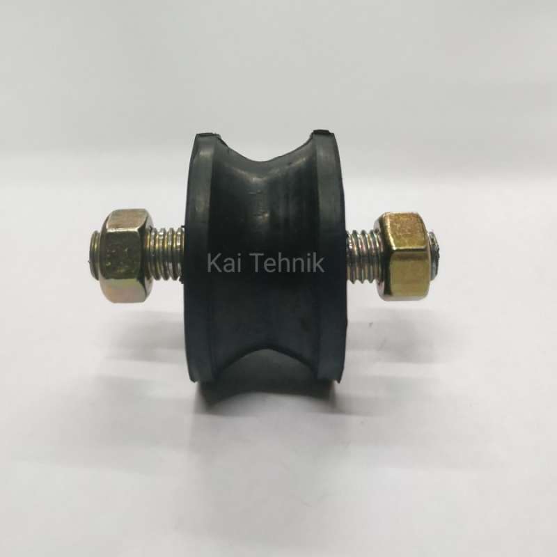 Jual Karet engine mounting model pinggang 35 x 20 mm baut m8 atau 8 mm ...