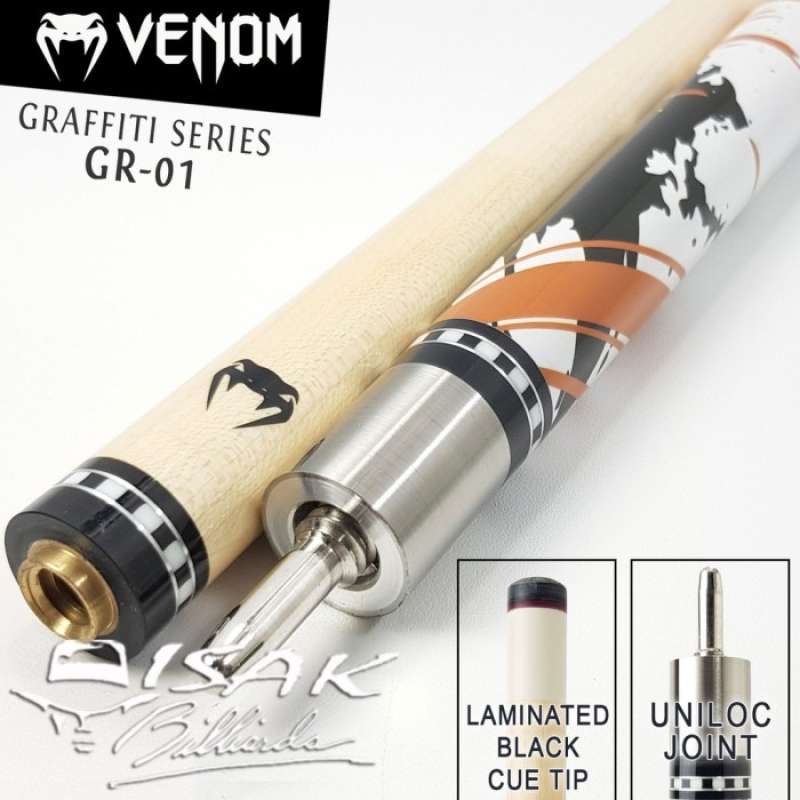 Jual Venom Pool Cue Gr-01 - Graffiti Uniloc Series Billiard Sti Biliar ...