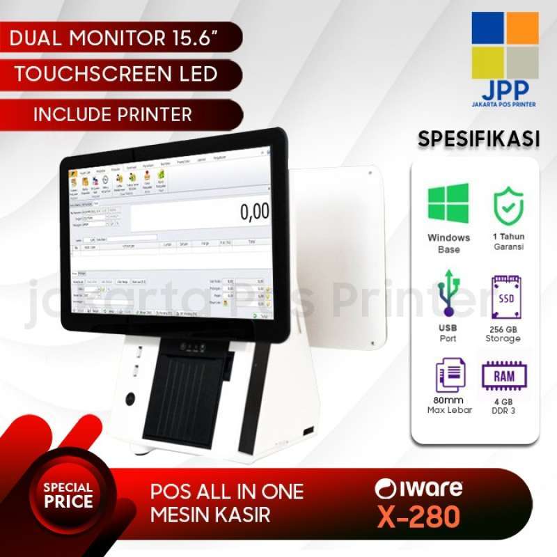 Promo Mesin Kasir Pc Pos All In One Touchscreen Iware X280 Diskon 23% Di Seller Silia Store ...