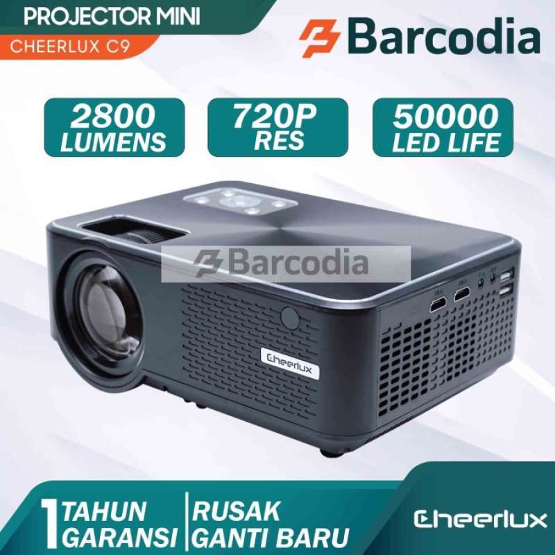 Promo Cheerlux C9 Mini LED 2800 Lumens Projector Proyektor TV Tuner ...