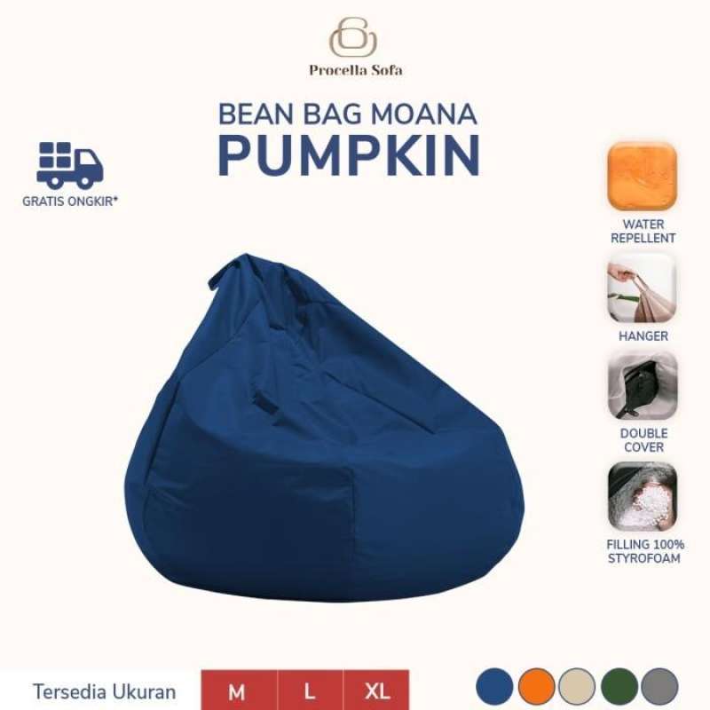 Jual Sofa Bean Bag Procella Moana Olympic Terbaru - Size L Beige Di ...