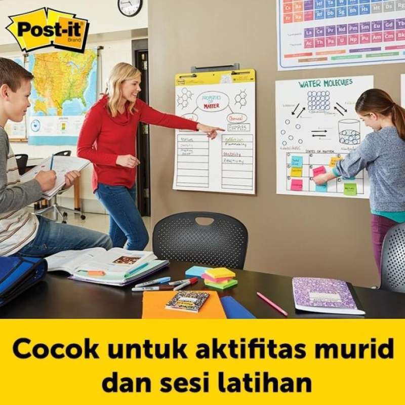 Jual 3M Post-It Kertas Flip Chart Tempel 63.5 X 76.2 Cm 30 Lembar 3M ...