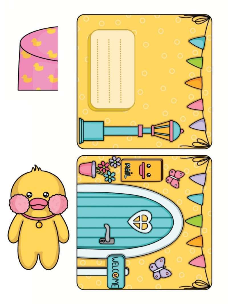 Jual Bebek Viral Doll Quite Book Paper Duck Mainan Edukasi - Belum ...