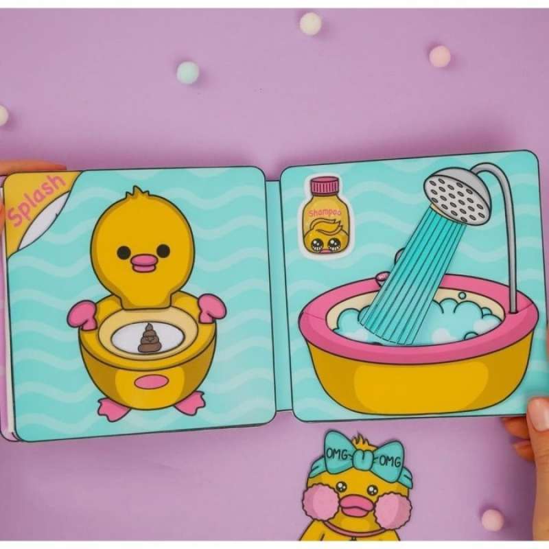 Promo bebek viral doll quite book paper duck mainan edukasi - belum ...