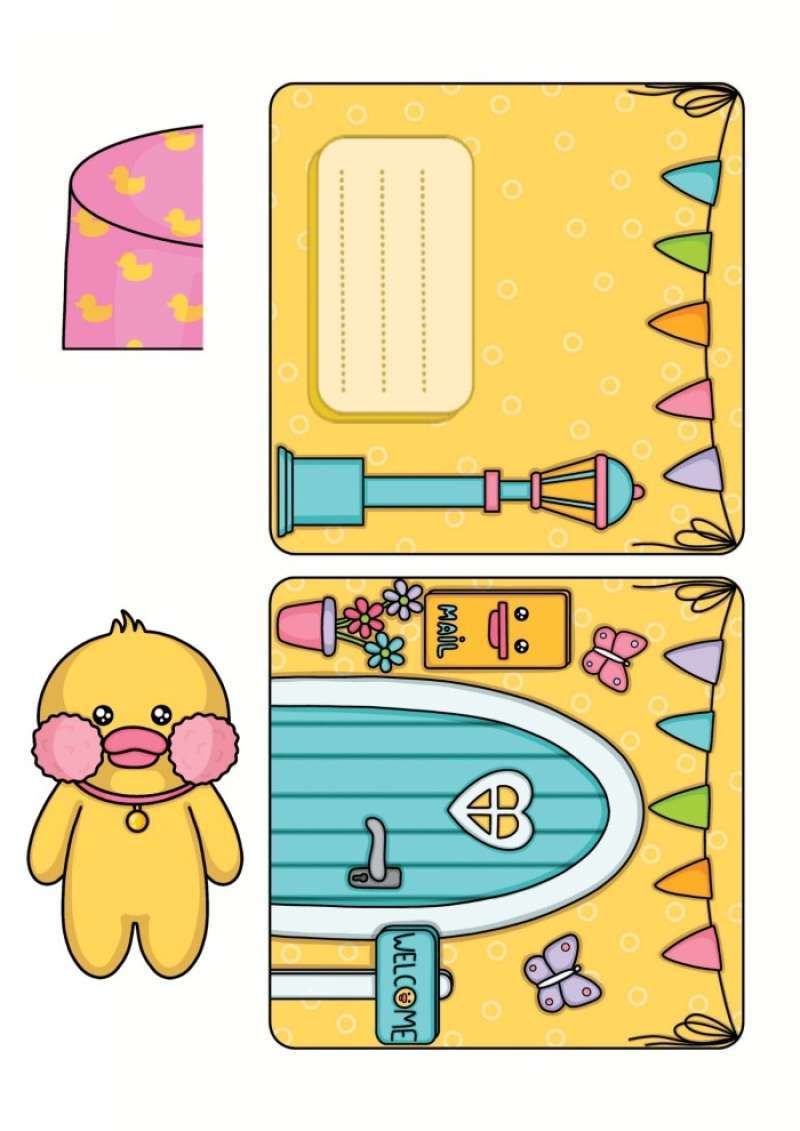 Jual Bebek Viral Doll Quite Book Paper Duck Mainan Edukasi - Belum ...