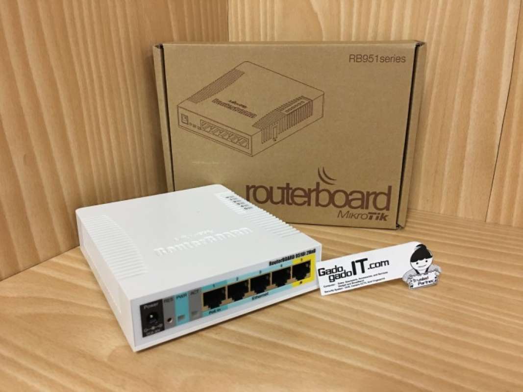 Promo Wireless Routerboard Mikrotik RB951UI-2HND 2.4GHz Onboard ...