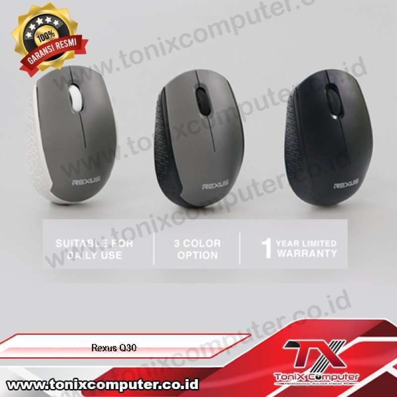 Promo Rexus Mouse Wireless Office Q30 Silent Click Mouse Wireless