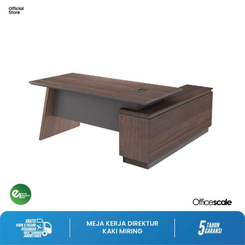 Promo Meja Kerja Direktur Kaki Miring Dengan Laci Diskon 23% di Seller ...