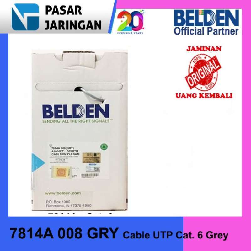 Promo Kabel Utp / Kabel Lan Cat. 6 Belden 7814a Roll / Box / 300m ...