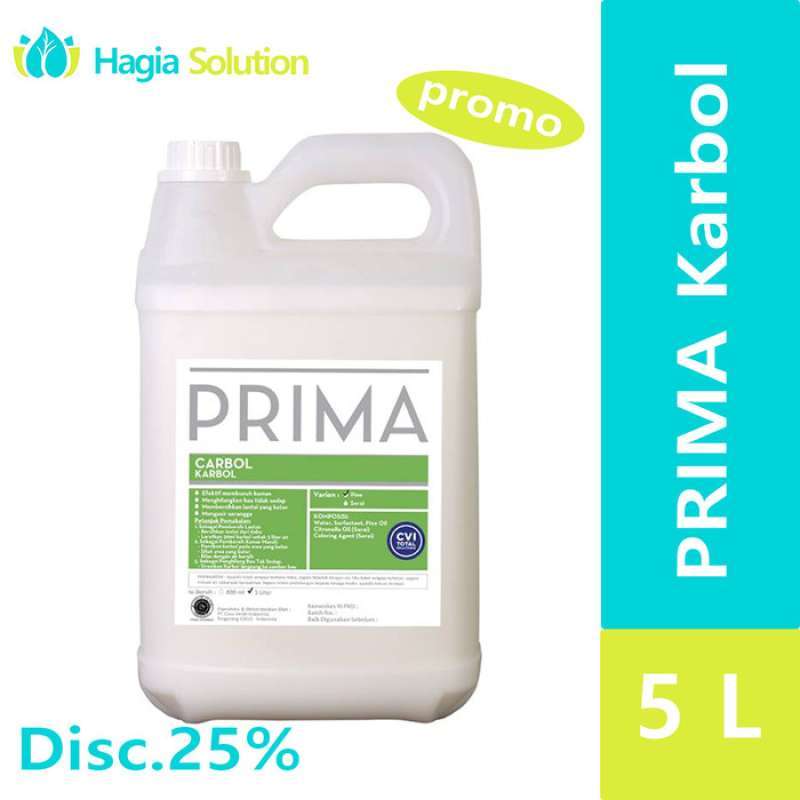 Promo Prima Karbol Jerigen 5 Liter Diskon 23% Di Seller Ksm Store ...