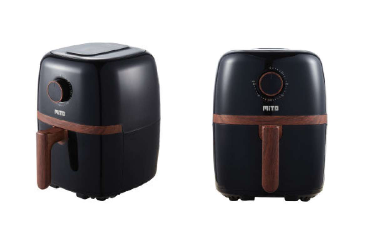 Promo Air Fryer Mito Happy Fry Af 5 Wood Series Black White 4 Liter