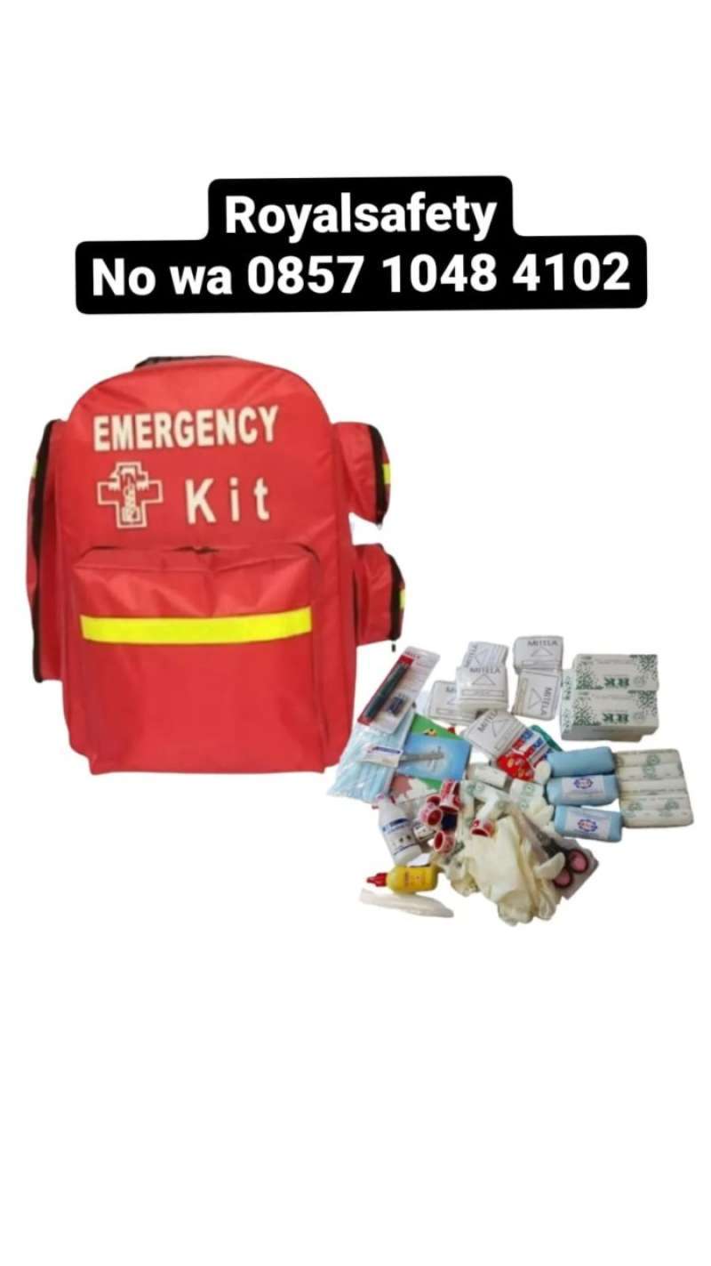 Jual Tas Ransel P3k Merah Emergency Kit + Isi Lengkap Type A Di Seller ...