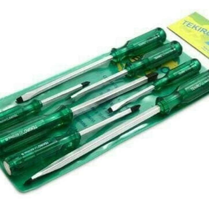 Promo Tekiro Go Thru Screwdriver Set 7pcs Diskon 32% Di Seller Wiryo ...