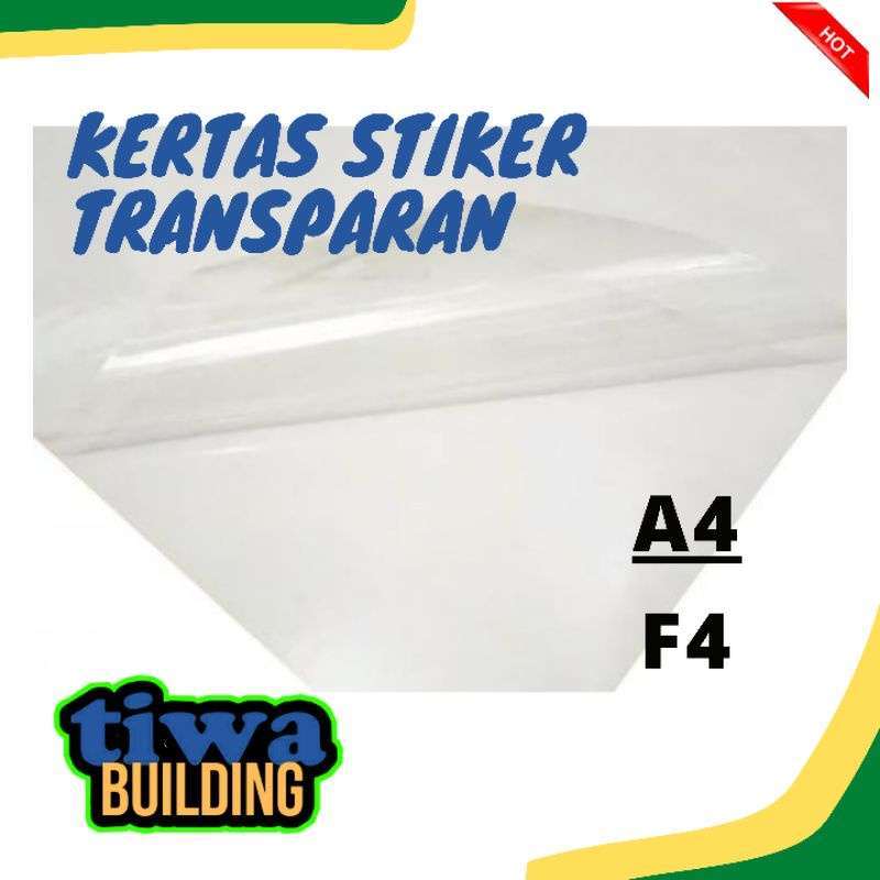 Jual Kertas Stiker Transparan Di Seller Tiwa Building - Duku, Kota ...