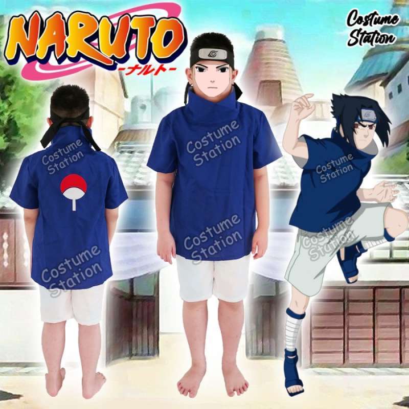 Jual Kostum Sasuke / Costume Ninja Konoha Anime Naruto Anak di Seller ...