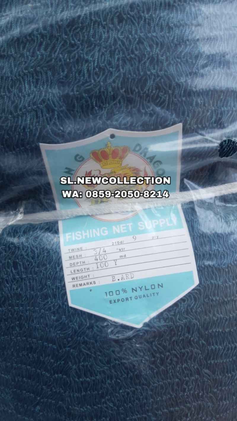 Promo Jaring Nilon Merk King Dragon 3/4 D9 400X100 Yard Diskon 33% di ...