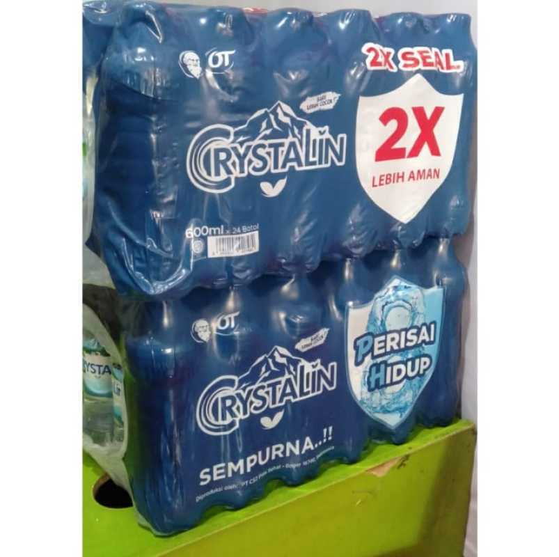 Jual COD // Air Minum Crystalin 600 Dan 330 Ml 1 Dus Isi 24 Pcs // Air Putih // Air Minum ...