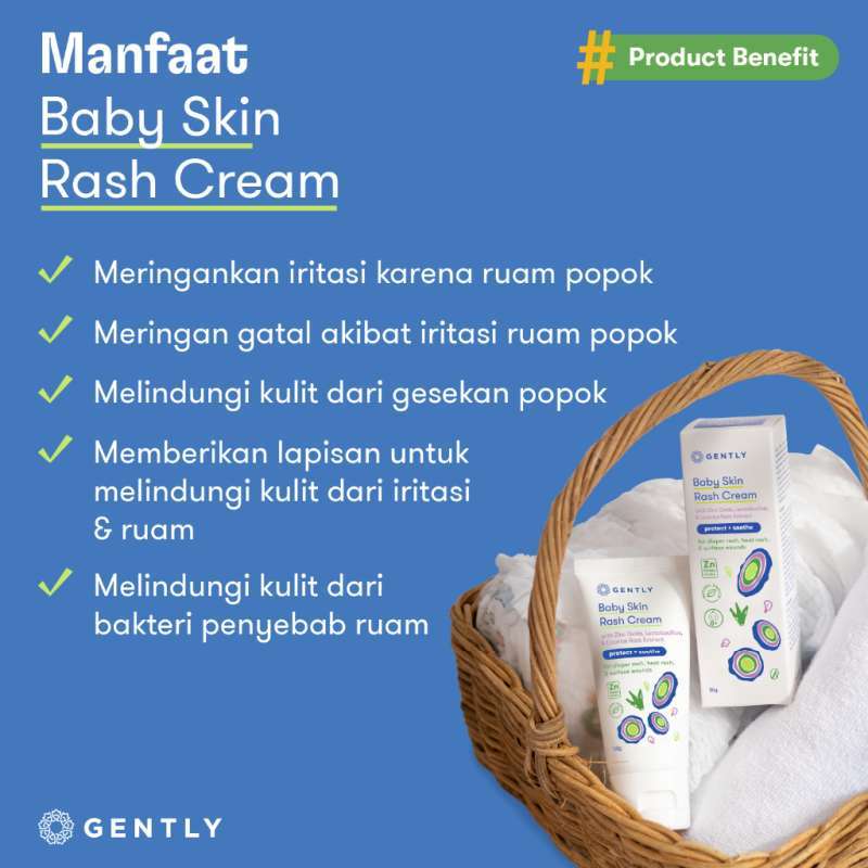 Promo Gently Baby Rash Cream 50 Gr | Krim Pereda Ruam Popok Pada Bayi ...
