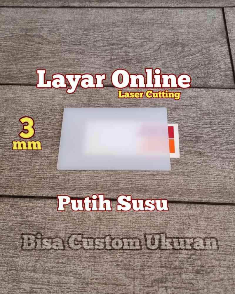 Promo Acrylic Putih Susu 3mm 40x90cm Akrilik Lembaran Lasercut Diskon 23% di Seller Zainka Store ...