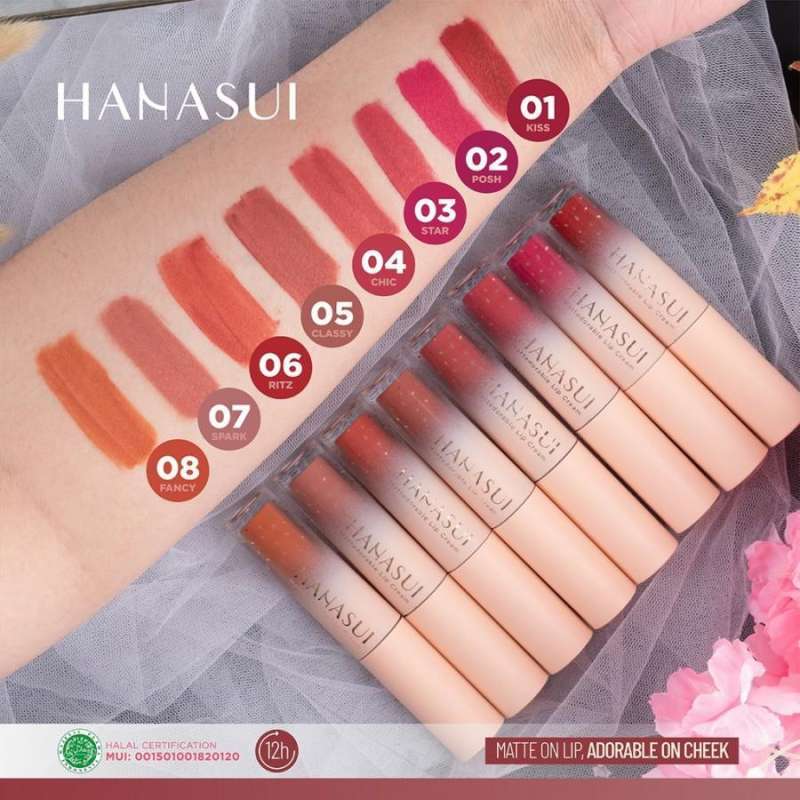 Jual Hanasui Mattedorable Lip Cream Original - Hanasui Lip Cream Di ...