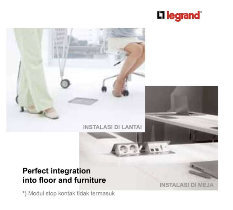 Promo Legrand Frame Stop Kontak Lantai 3modul - Alumunium Diskon 23% Di ...