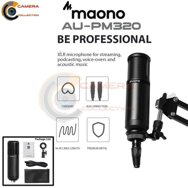 Promo Maono Au-pm320 Xlr Condenser Professional Vocal Studio Mic Diskon ...