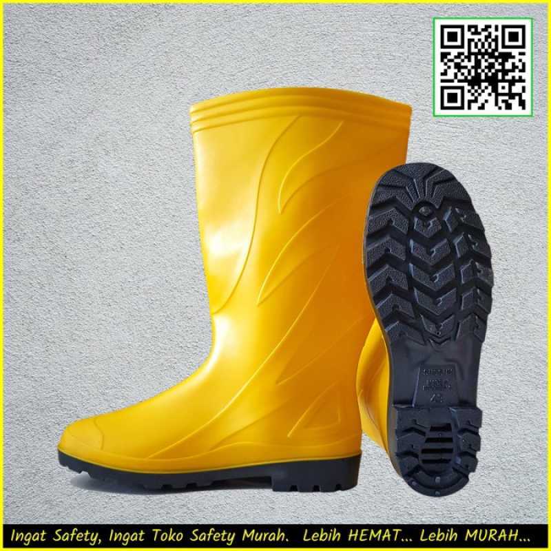 Promo Sepatu Boot Kuning Tinggi Apd Proyek Kontruksi Perkebunan Yellow ...