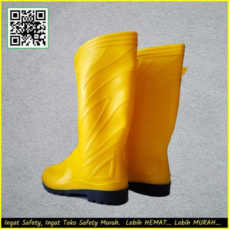 Promo Sepatu Boot Kuning Tinggi Apd Proyek Kontruksi Perkebunan Yellow ...