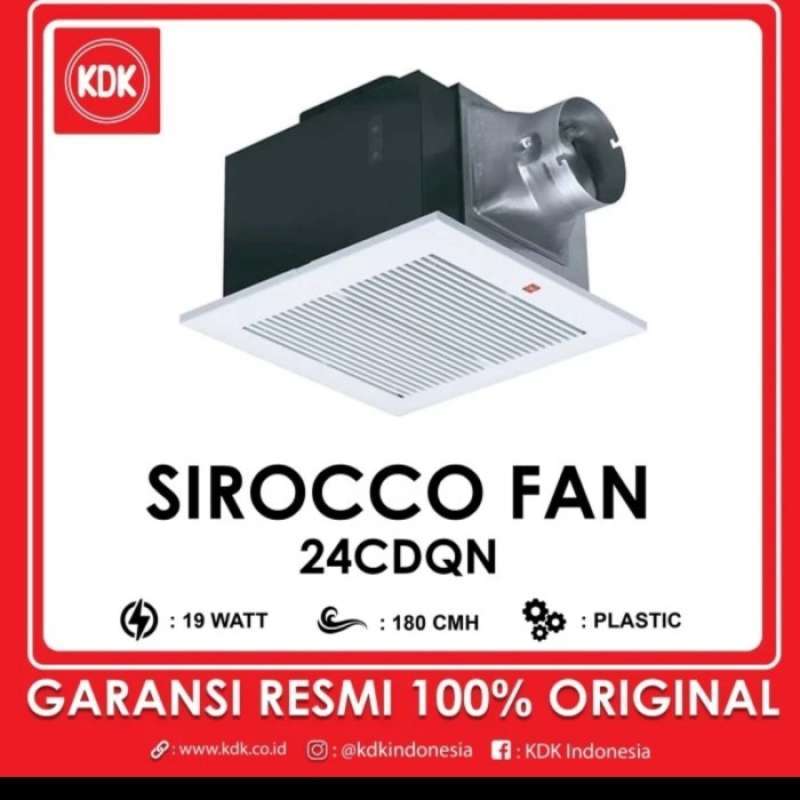 Promo KDK Exhaustfan Plafon Siroco 10 Inch KDK 24 CDQN Diskon 23% di ...