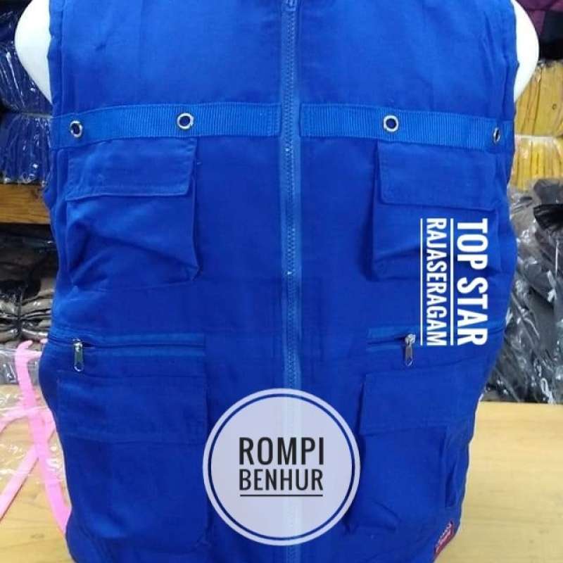 Promo Rompi Vest PDH Kerja Komunitas PDL Proyek Bordir Lapangan Safety ...
