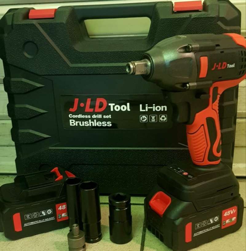 Promo JLD 48V CORDLESS IMPACT WRENCH 48 VOLT BRUSHLESS 2 BATTERY Diskon ...