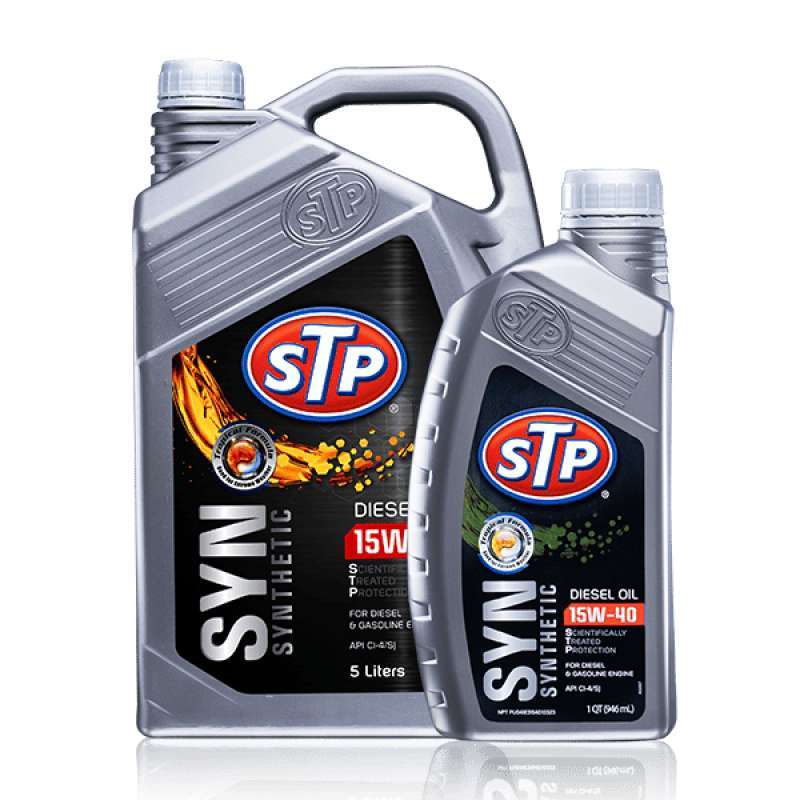 Jual STP Synthetic Diesel Oil 15W-40 galon 5L – Oli Mesin Disel ...