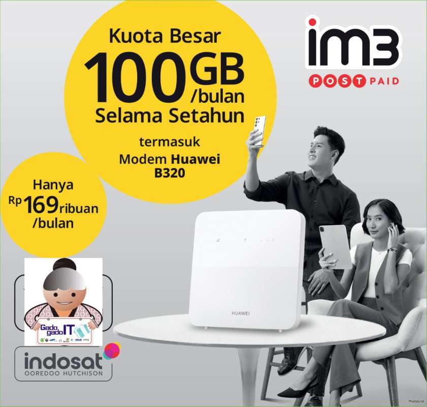 Promo Huawei B320 Indosat Im3 Modem Wifi Router Wireless 4g Lte Free ...