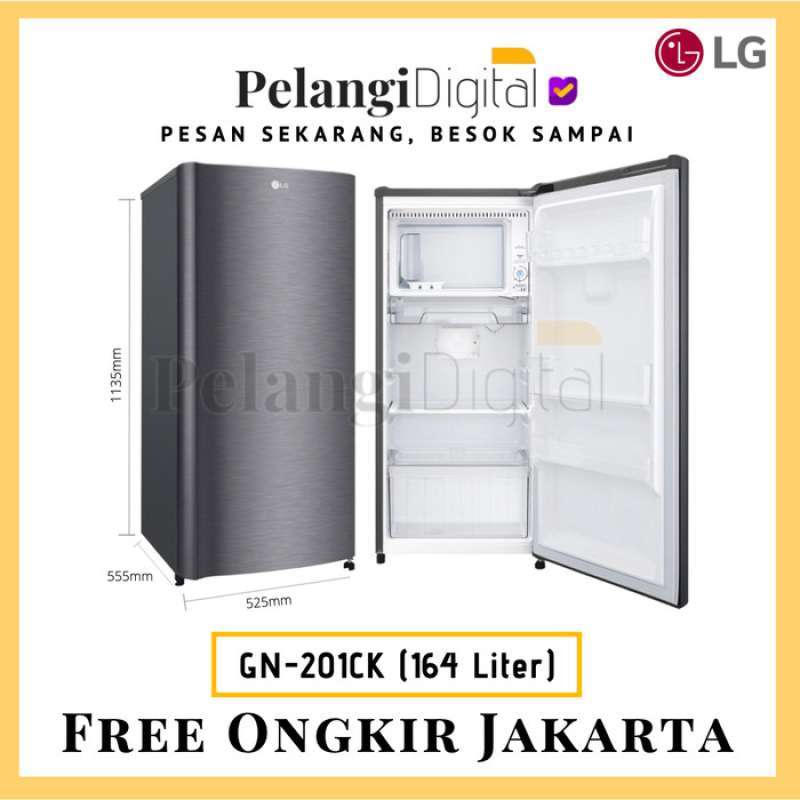 Promo Lg Lemari Es 1 Pintu / Kulkas Satu Pintu - 164 Liter - Gn-201Ck ...