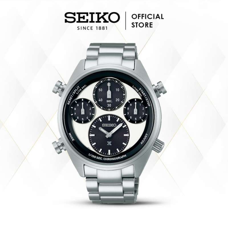 Promo Seiko Prospex Panda Speedtimer SFJ001P1 SFJ001 Solar Chronograph ...