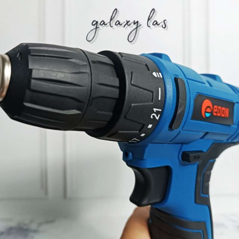 Promo MESIN BOR CORDLESS BATERAI CAS KAYU DAN BESI TYPE Edon ED3 1210 HQ NEW Diskon 23% di ...