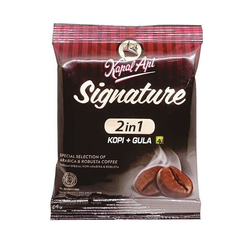 Promo Kapal Api Signature 2in1 - Kopi Plus Gula Spesial - Paket 5 ...