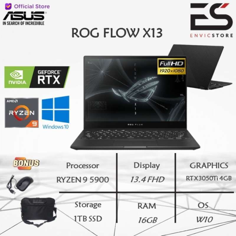 Promo Asus ROG Flow X13 GV301QE 2IN1 Ryzen R9 5900 16GB 1TB-SSD ...