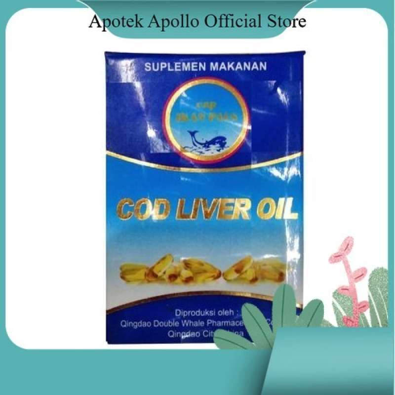 Jual CAP IKAN PAUS COD LIVER OIL BOTOL 100 KAPSUL di Seller Apotek ...