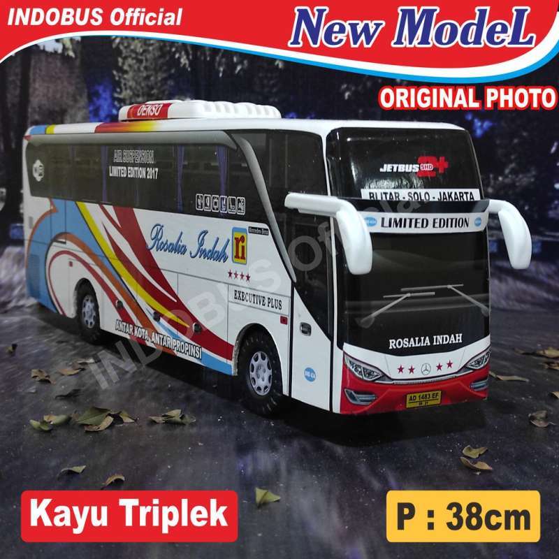 Promo Indobus Miniatur Bus Bis Rosalia Indah Jetbus Shd Putih Terbaru ...