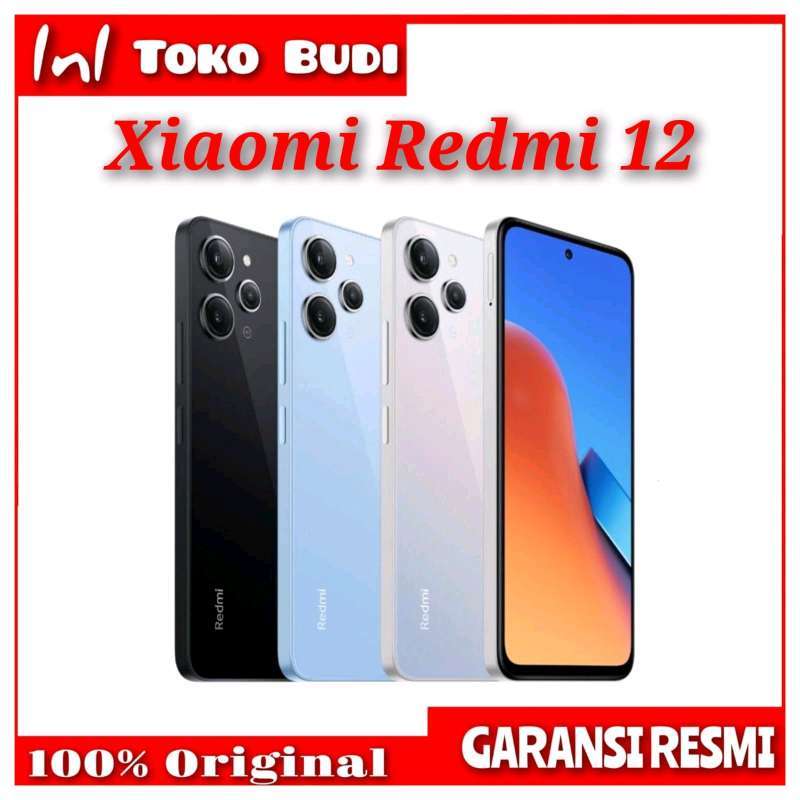 Jual Xiaomi Redmi 12 8/128 Garansi Resmi Tam - Bonus Hydrogel Black Di ...