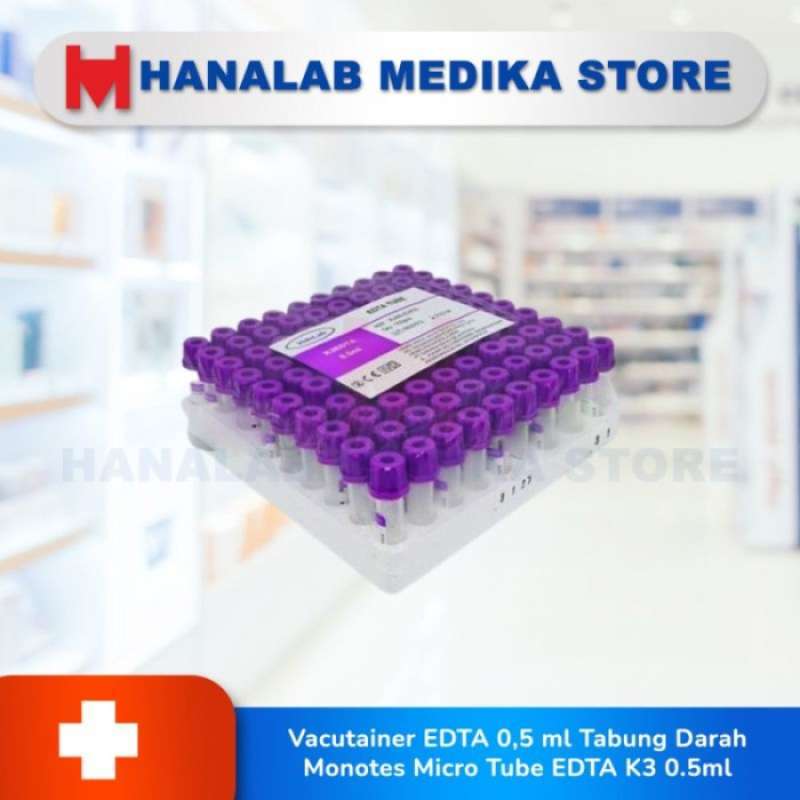 Promo Vacutainer EDTA 0,5 mlMonotes Micro Tube EDTA K3 0.5ml Diskon 33% ...