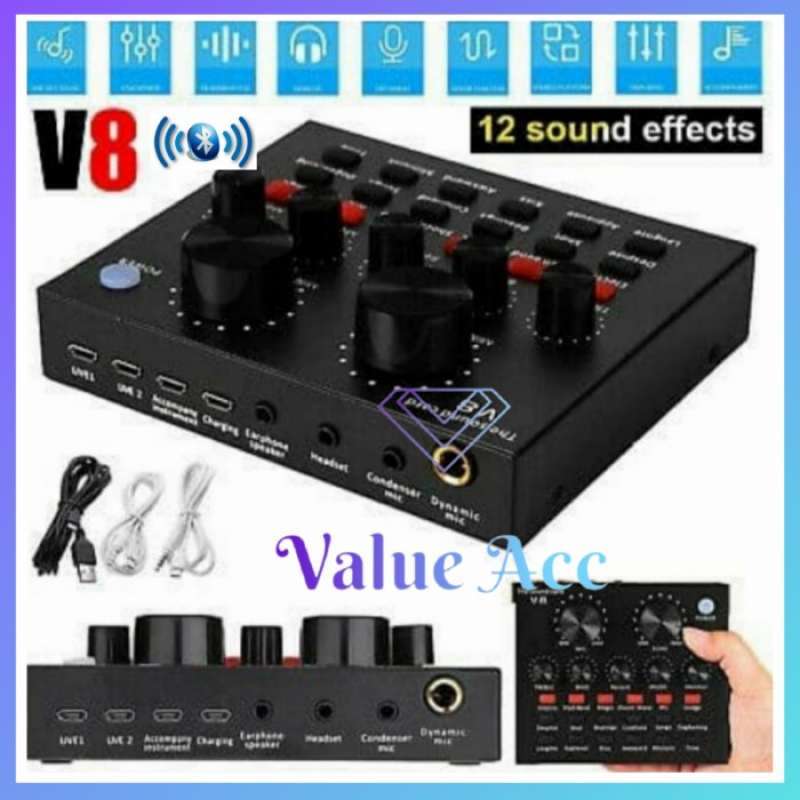 Promo Sound Card V8 Mixer Soundcard V8 Mixer Audio Usb External ...