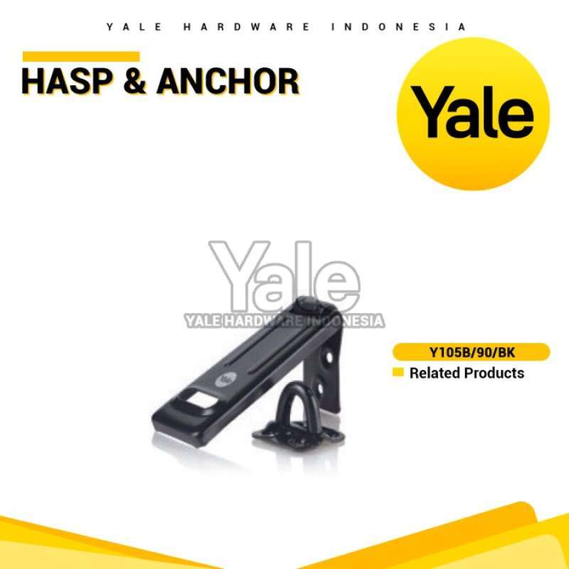Promo HASP DAN ANCHOR YALE Y105B/90/BK YALE LOCK Diskon 23% di Seller ...